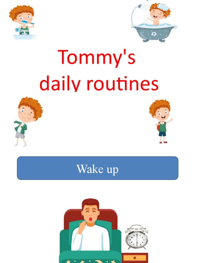 Daily Routines ESL PowerPoint Presentation | PDF