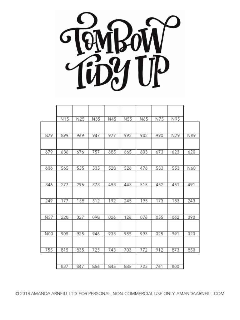 Tombow Tidy Up | PDF | Blue | Red
