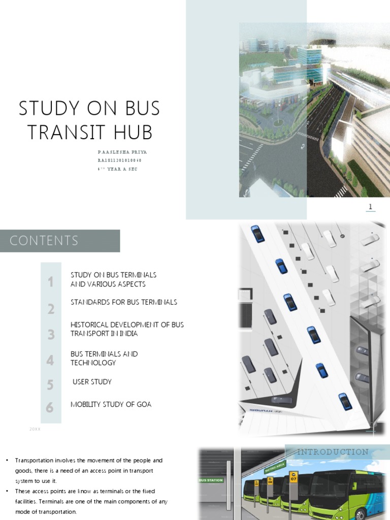 Study On Bus Transit Hub | PDF | Bus | Public Transport