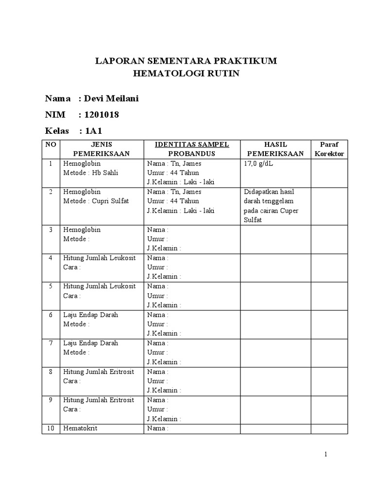 Laporanhemahb Devimeilani 1201018-1a1 | PDF