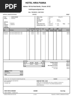 Hotel Restaurant Bill Sample | PDF