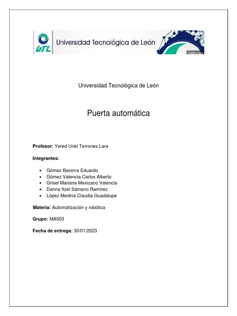 Práctica 3 PLC | PDF