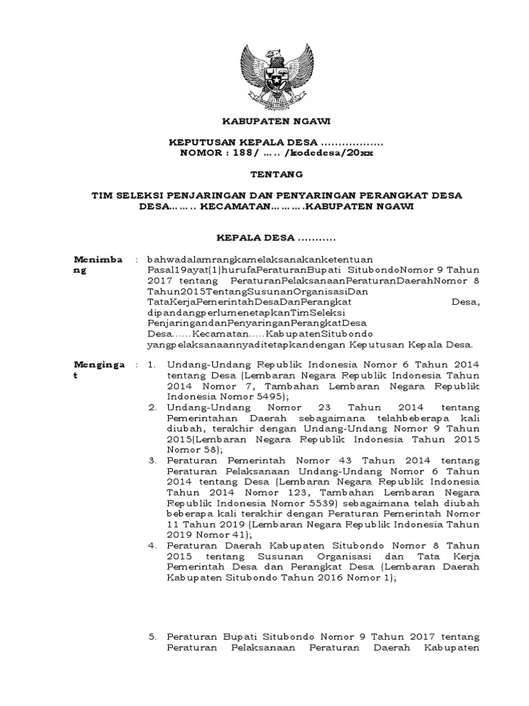 Contoh Sk Panitia Sotk Pdf