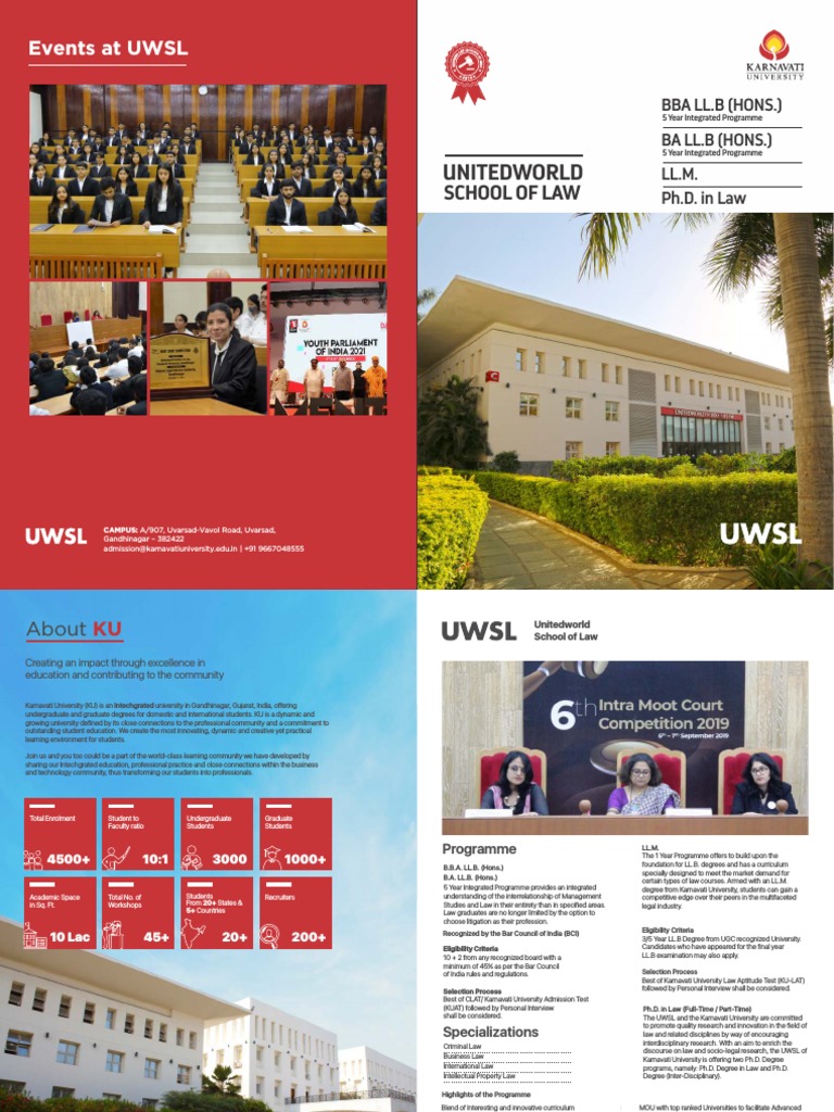 Integrated Law Programs at UWSL | PDF | Doctor Of Philosophy | Law School