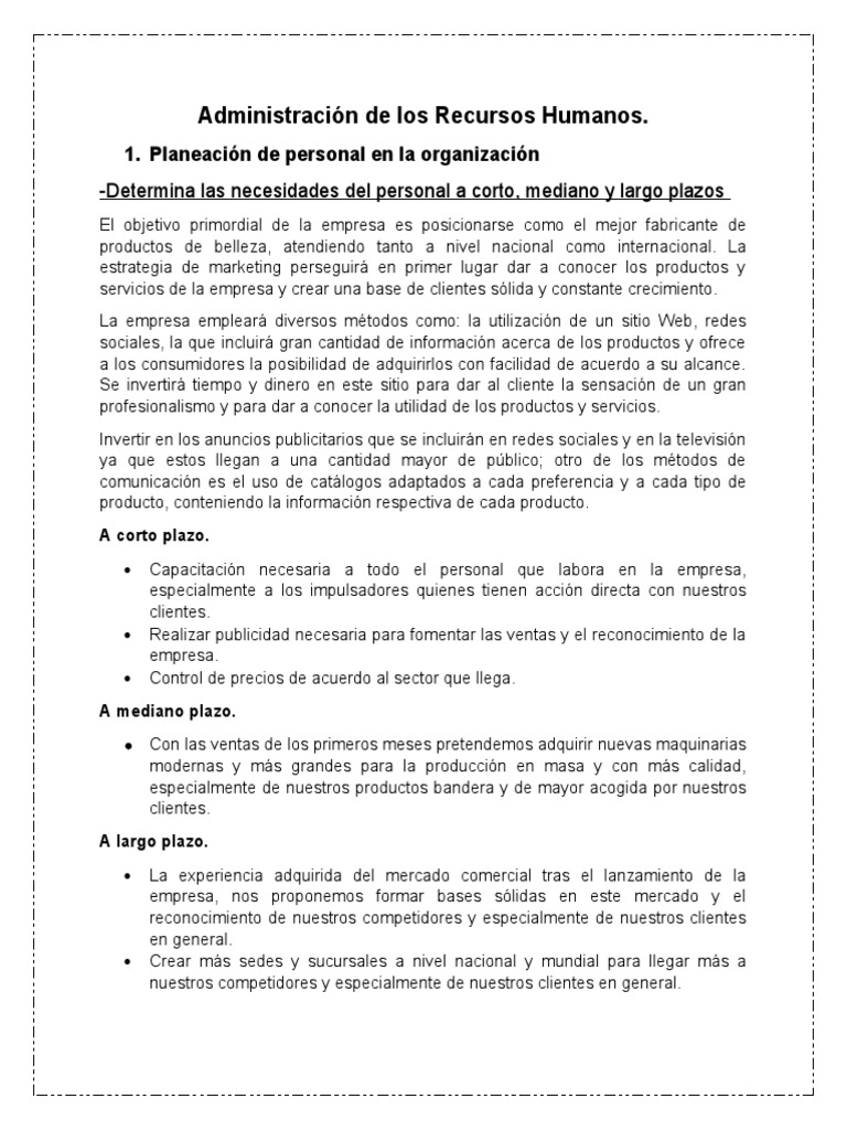Proyecto 4 Administracion de RH | PDF