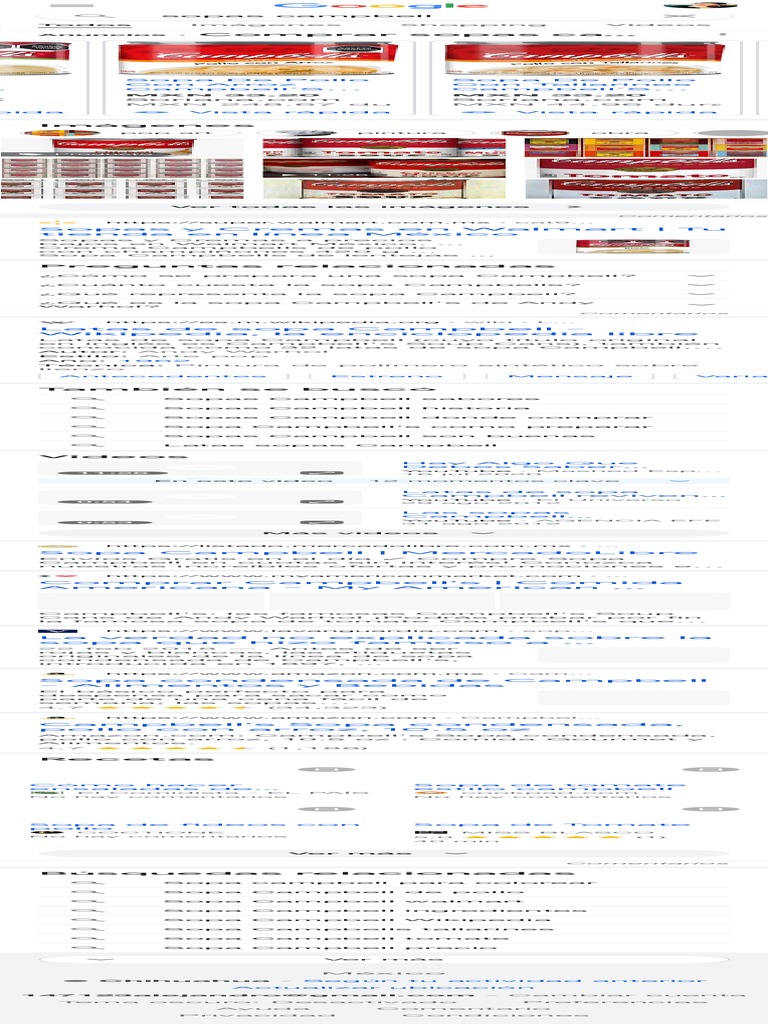 Sopas Campbell - Buscar Con Google | PDF | Sopa | Alimentos