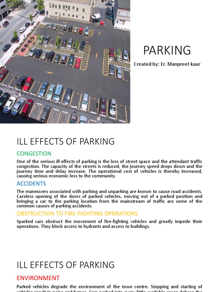 Parking Pdf Parking Traffic