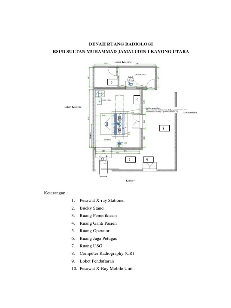 Denah Ruang Radiologi | PDF