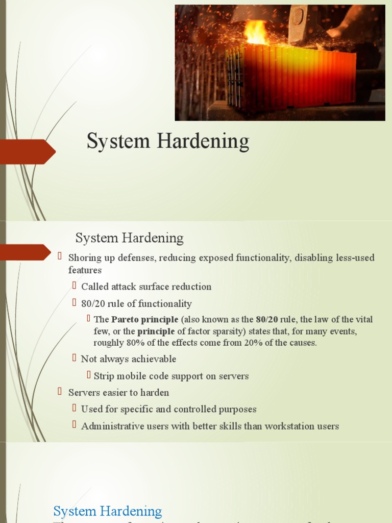 System Hardening | PDF | Computer Virus | Antivirus Software