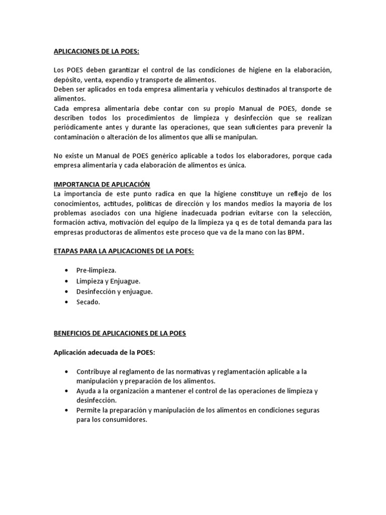 Aplicaciones de La Poes | PDF | Alimentos | Comida y bebida