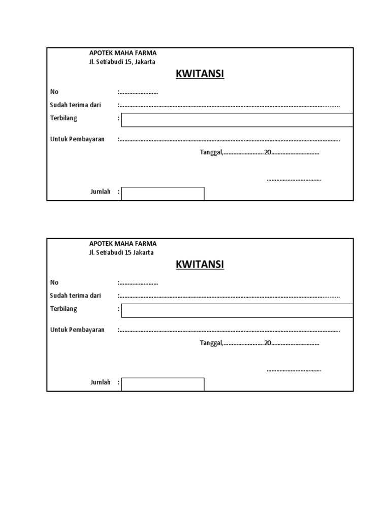 KWITANSI | PDF