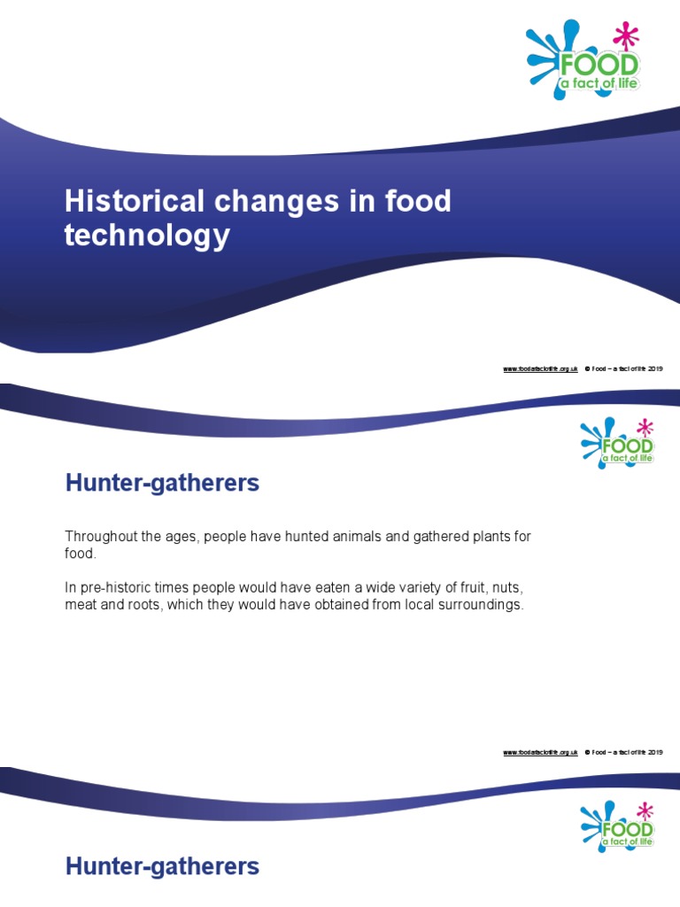 Evolution of Food Technology History | PDF | Agriculture | Foods