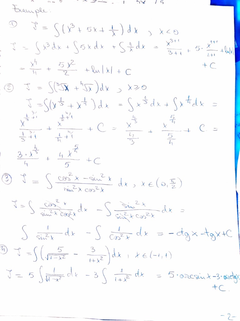 Exemple Integrale Rezolvate | PDF