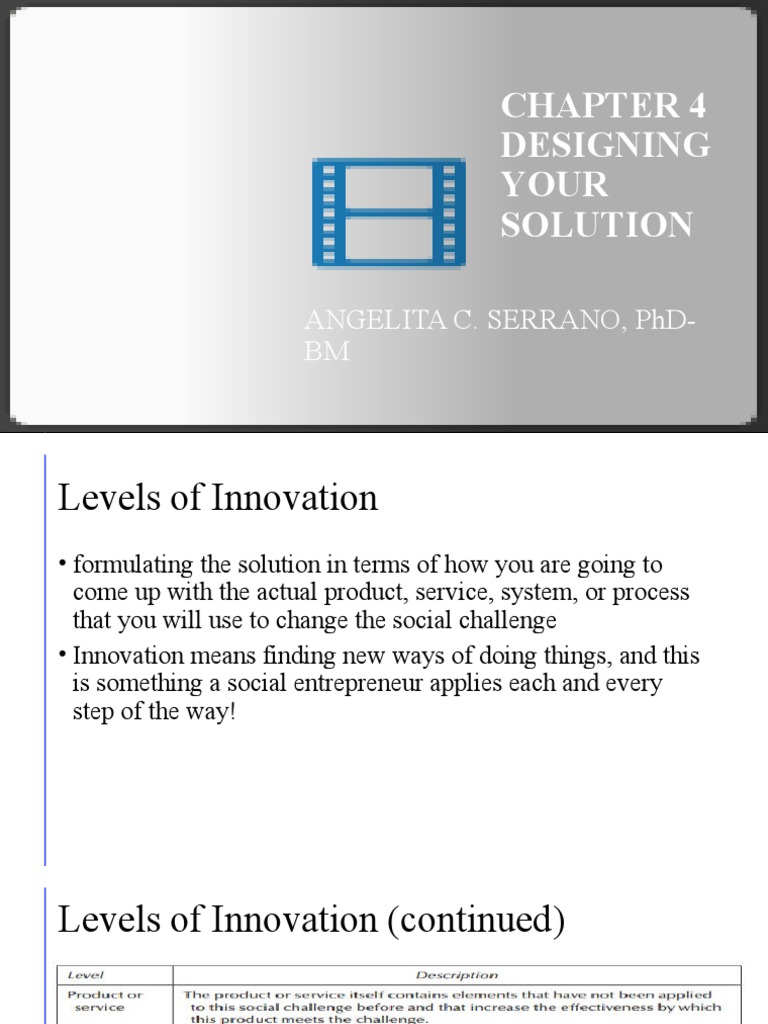 Chapter 4 Designing Your Solution | PDF | Innovation | Social ...