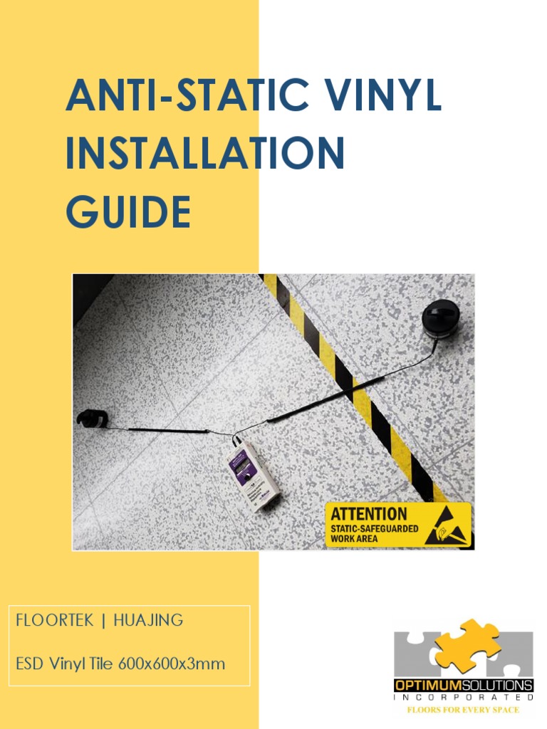 Anti-Static Vinyl Flooring Installation Guide | PDF | Concrete | Adhesive