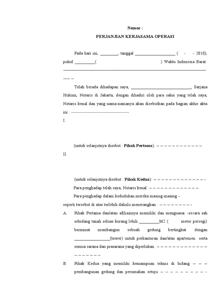 Pendirian KSO | PDF