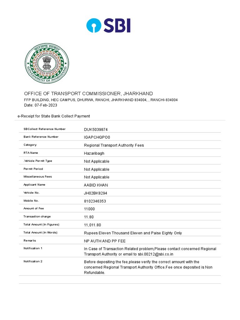 Office of Transport Commissioner, Jharkhand: FFP Building, Hec Campus ...