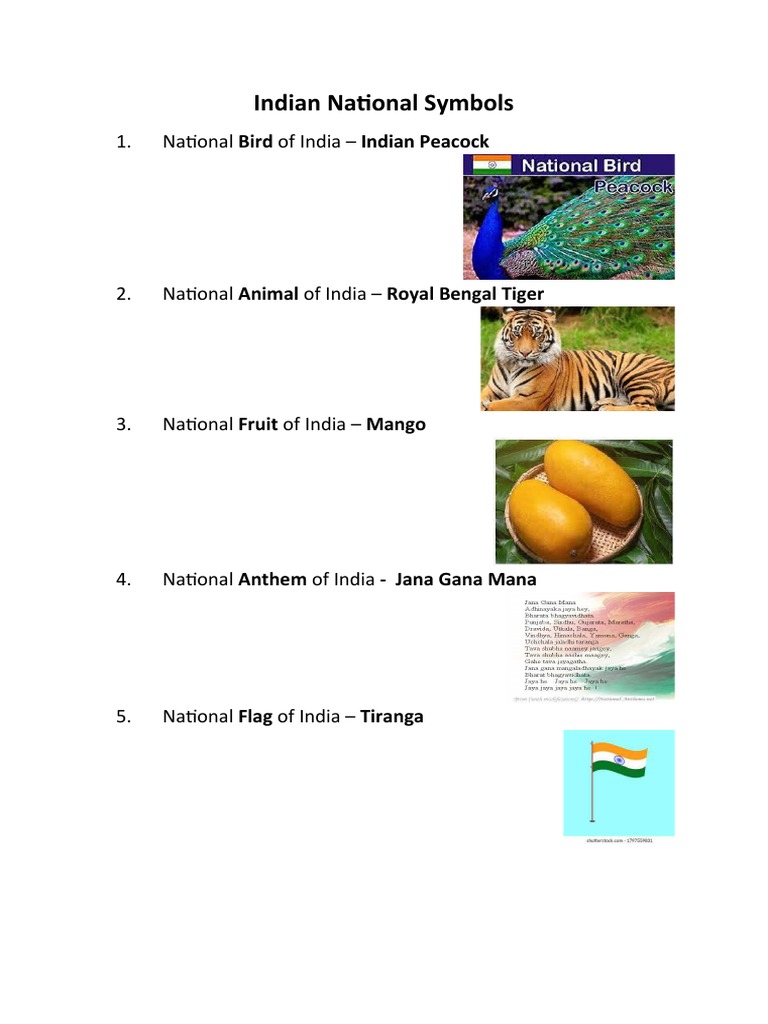 National Symbols of India | PDF