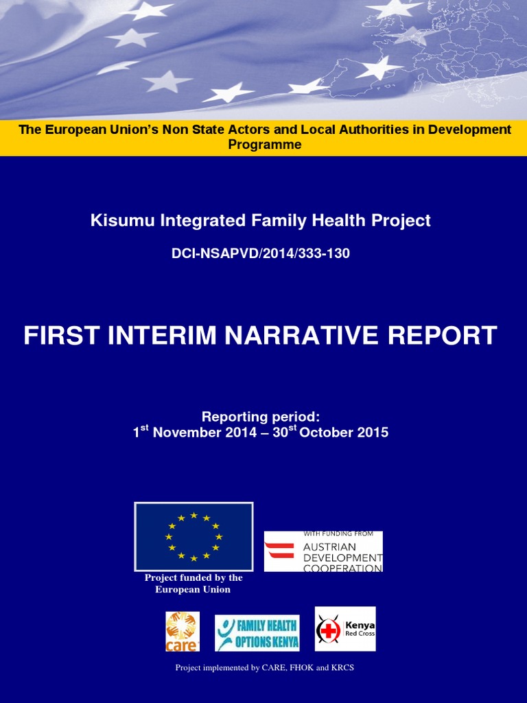KIFHP - CARE - First Interim Narrative Report | PDF | Breastfeeding ...