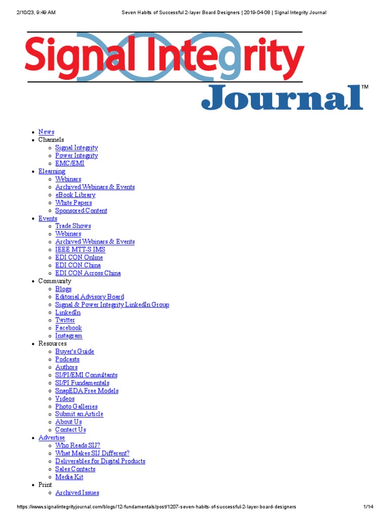 Seven Habits of Successful 2-Layer Board Designers - 2019-04-08 ...