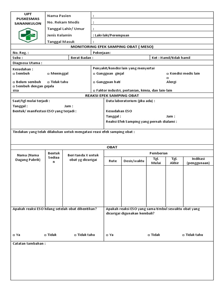 Monitoring Efek Samping Obat | PDF