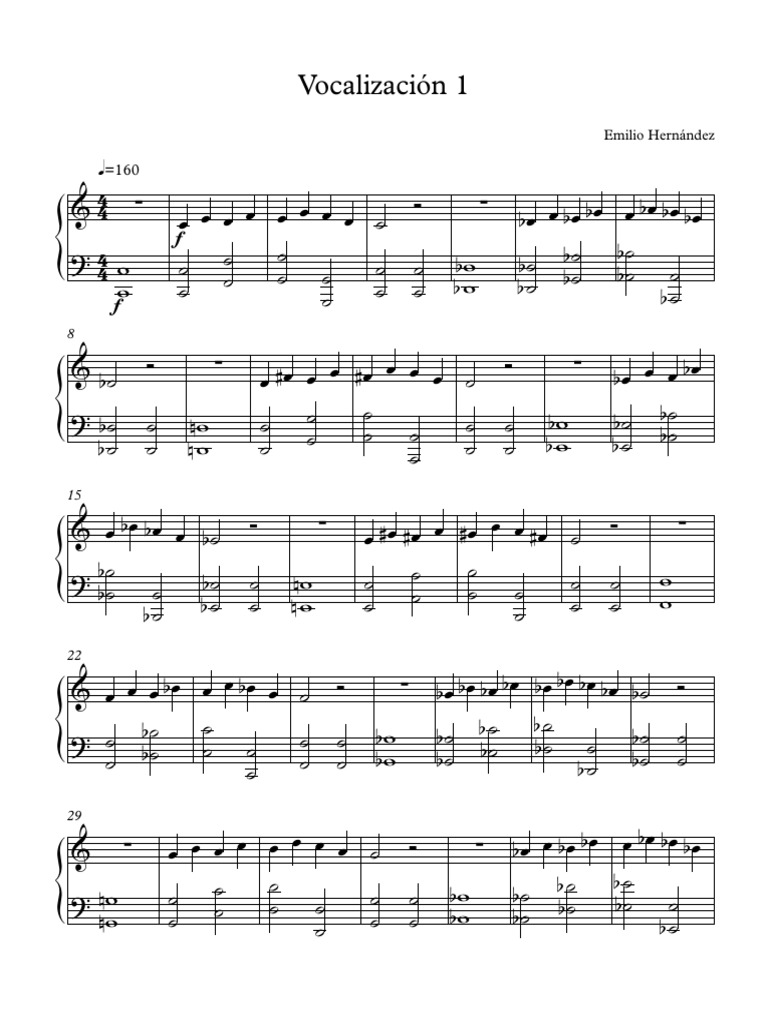 Vocalización 1 - Partitura Completa | PDF