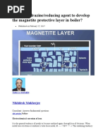 Magnetite Layering Procedure | PDF | Boiler | Iron