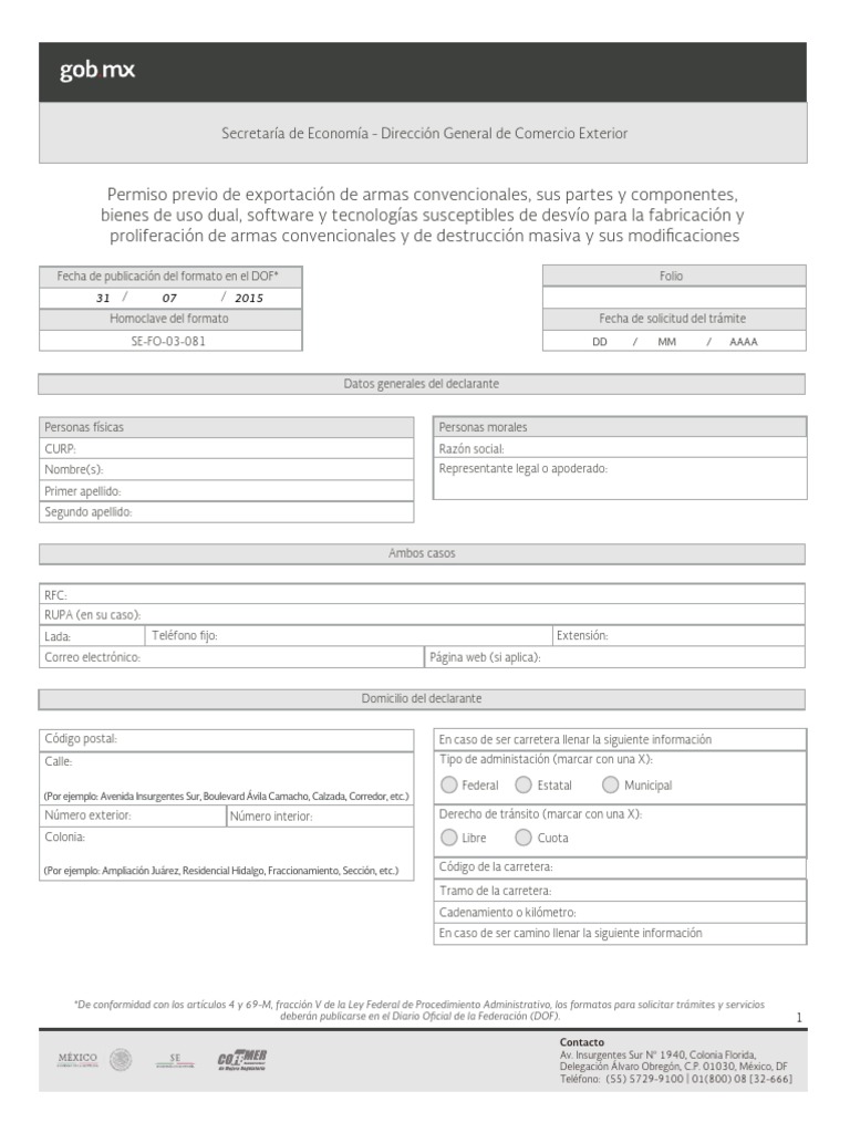 SE-FO-03-081 Expedicion Modificacion y Prorroga de Permiso de ...