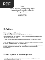 Toolbox Talk: Storage & Segregation of Waste | PDF | Waste | Waste ...