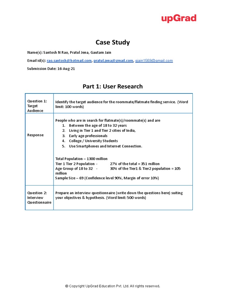 FInding Flatmates App Case Study | PDF | Roommate | Mobile App