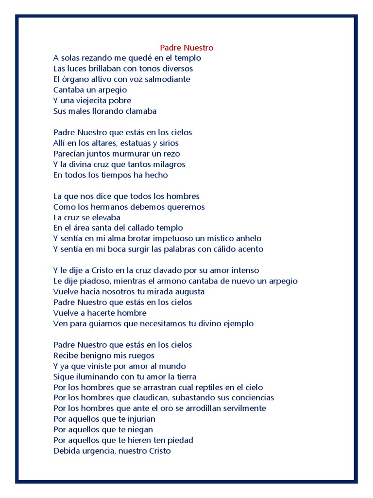 Padre Nuestro | PDF