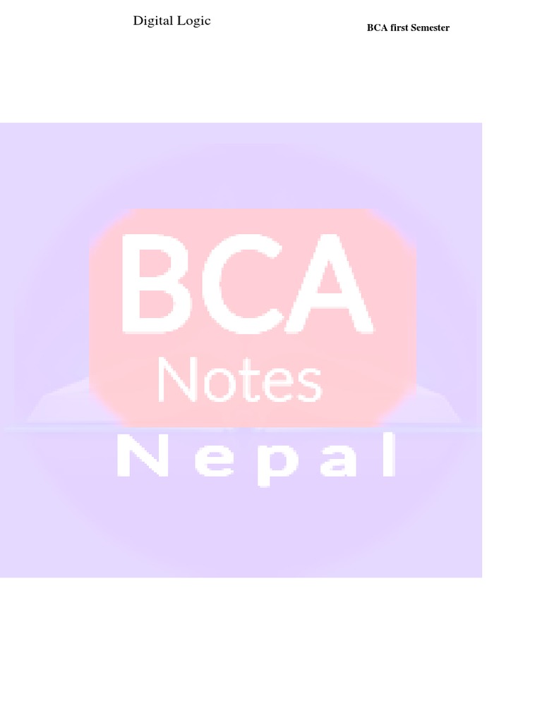 BCA-digital Logic Two Unit | PDF | Teaching Methods & Materials ...