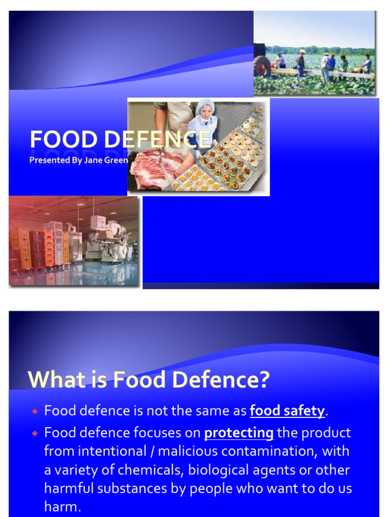 Food Defence Training Presentation | PDF