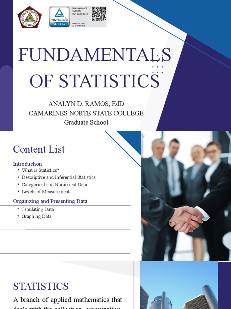 Fundamentals of Statistics | PDF | Statistics | Categorical Variable