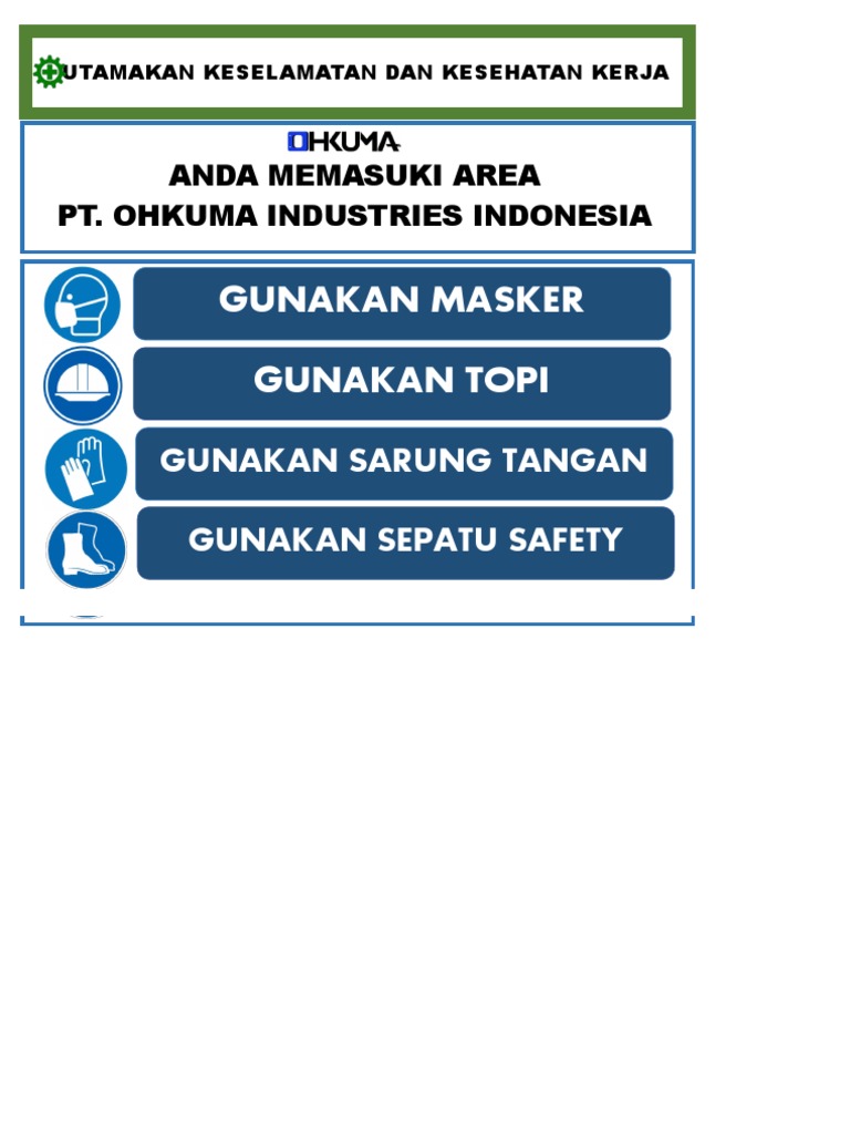 Poster K3 Utamakan Keselamatan Kerja | PDF
