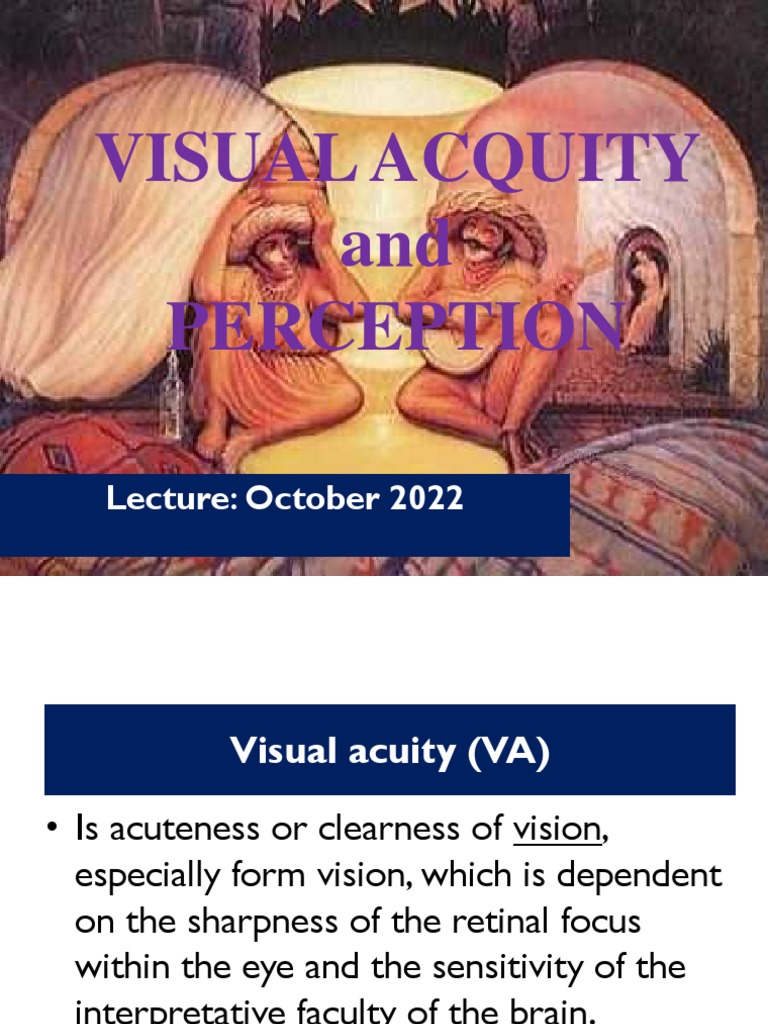 Lect. F4. Visual Acuity | PDF | Visual Acuity | Perception