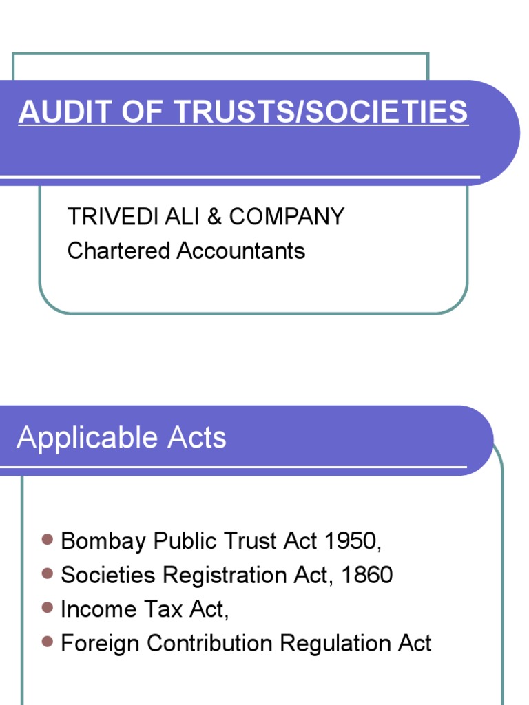 Audit of Trusts | PDF | Audit | Trust Law