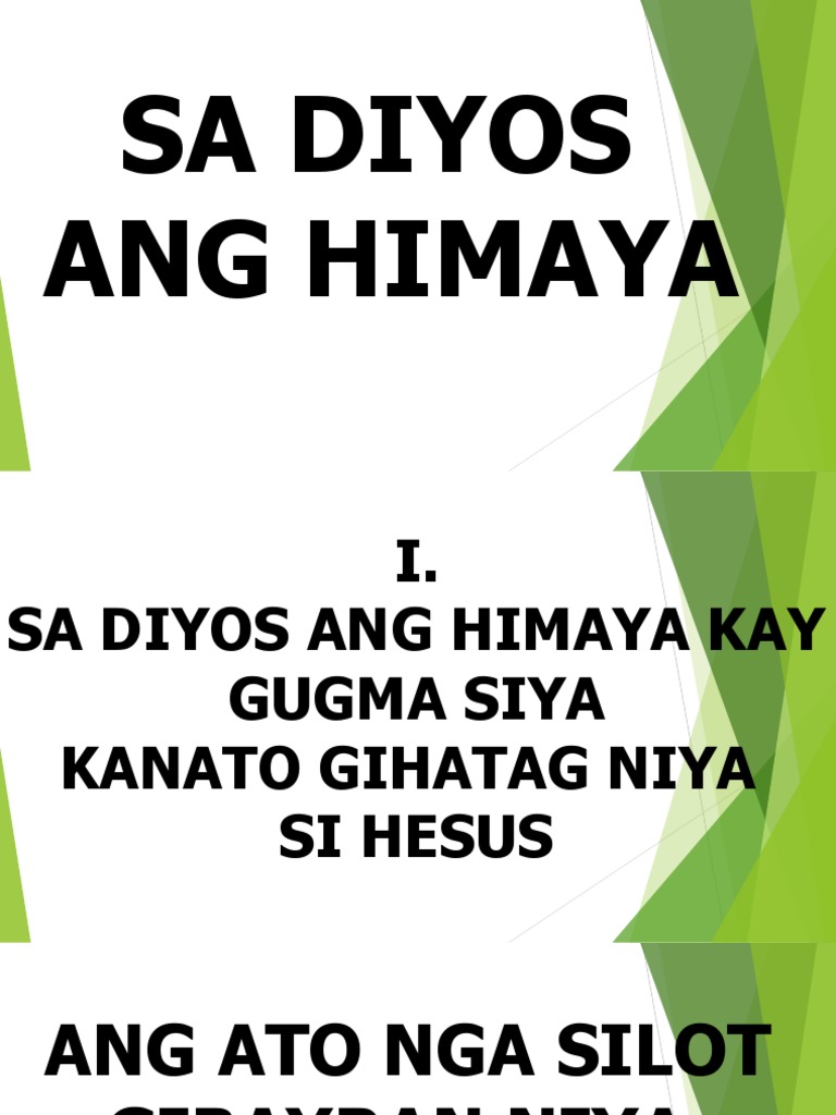 69 Sa Dios Ang Himaya | PDF