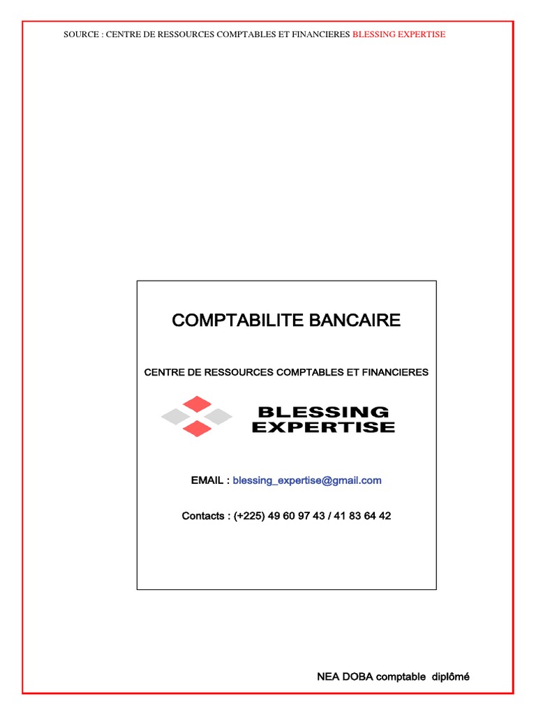 Comptabilite Bancaire | PDF | Comptabilité | Banques