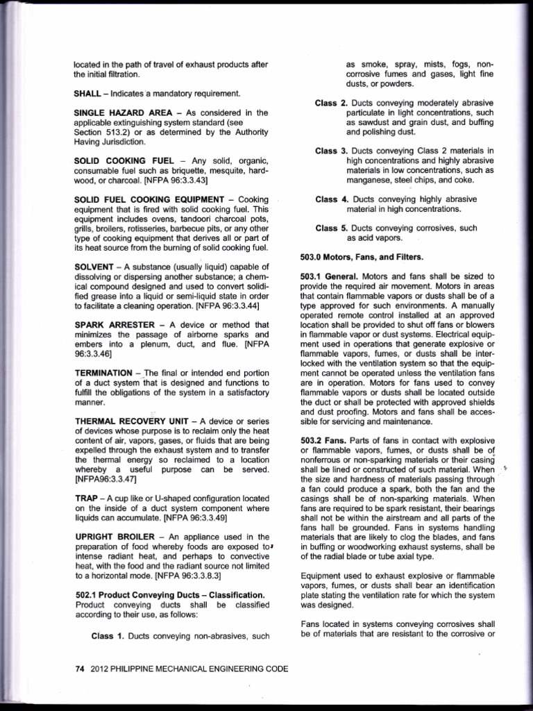 IMG - 0076 PSME Code 2012 75 | PDF | Fuels | Duct (Flow)