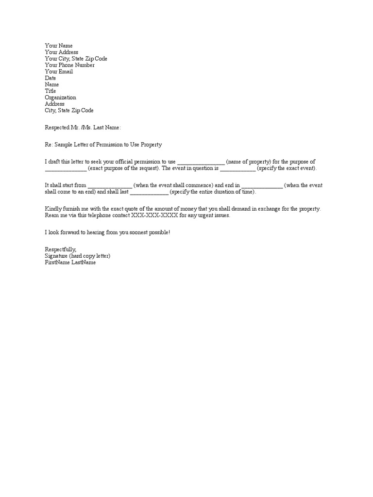 Permission Letter | PDF