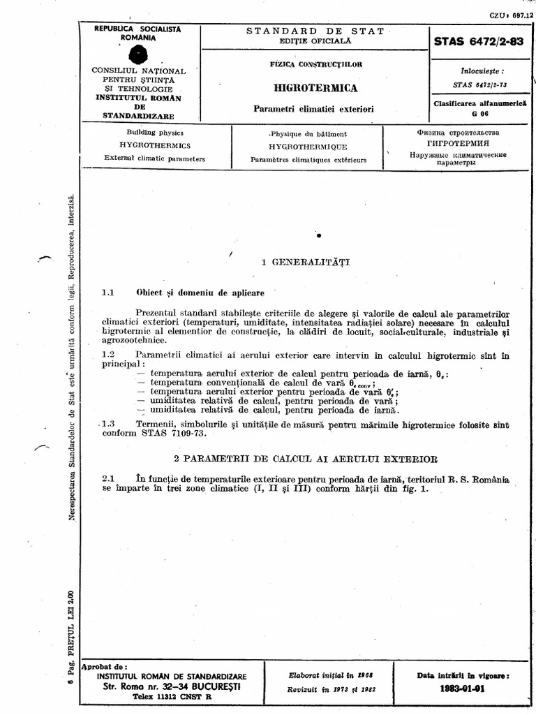 STAS 6742-2-83 Hidrotermica | PDF