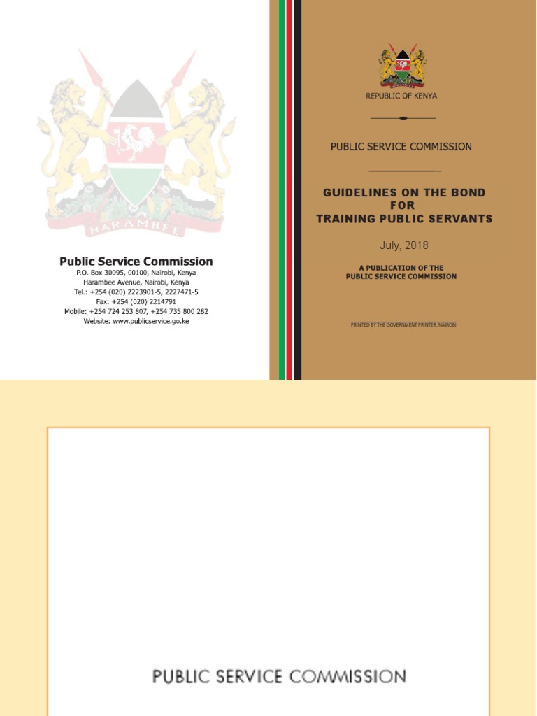 Guidelines On The Bond For Training Public Servants July 2018 | PDF ...