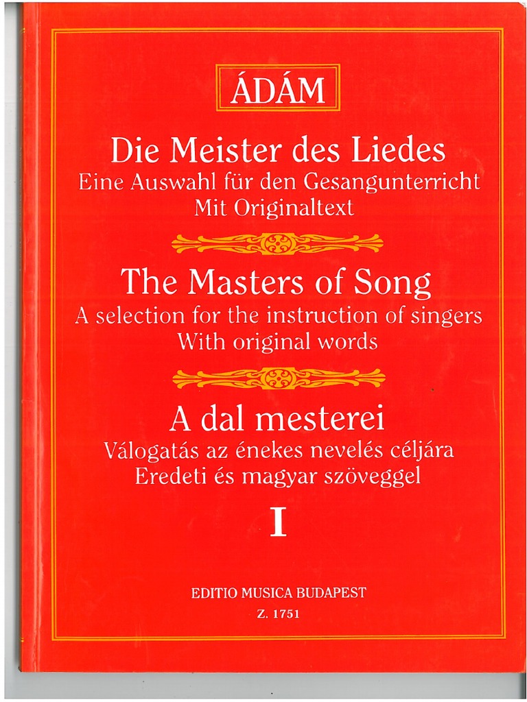 Ádám Jenő - A Dal Mesterei I | PDF