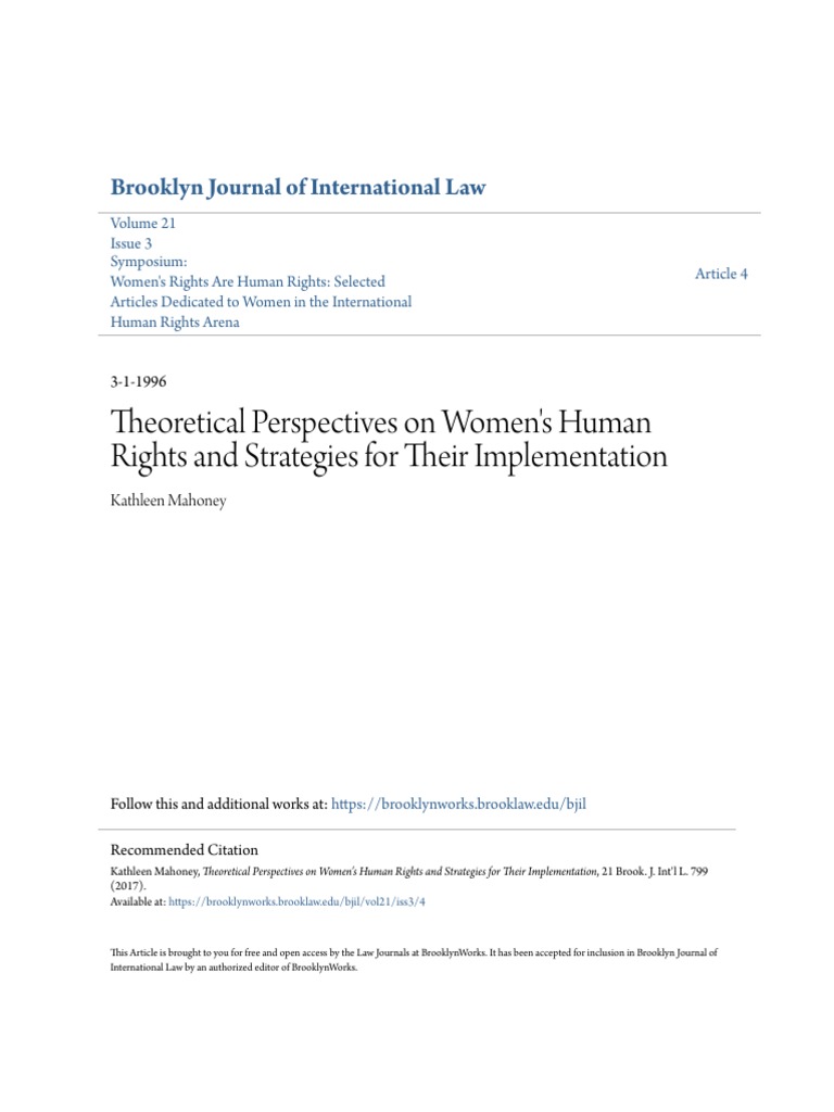 Mahoney, K. (2017) | Download Free PDF | Feminism | Gender Studies