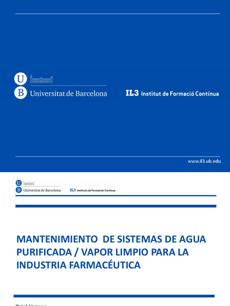 Mantenimiento Sistemas AGPU y VL | PDF | Acero inoxidable | Agua