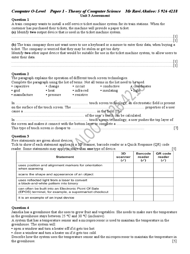 Unit 4 Assessment | PDF | Touchscreen | Computer Keyboard