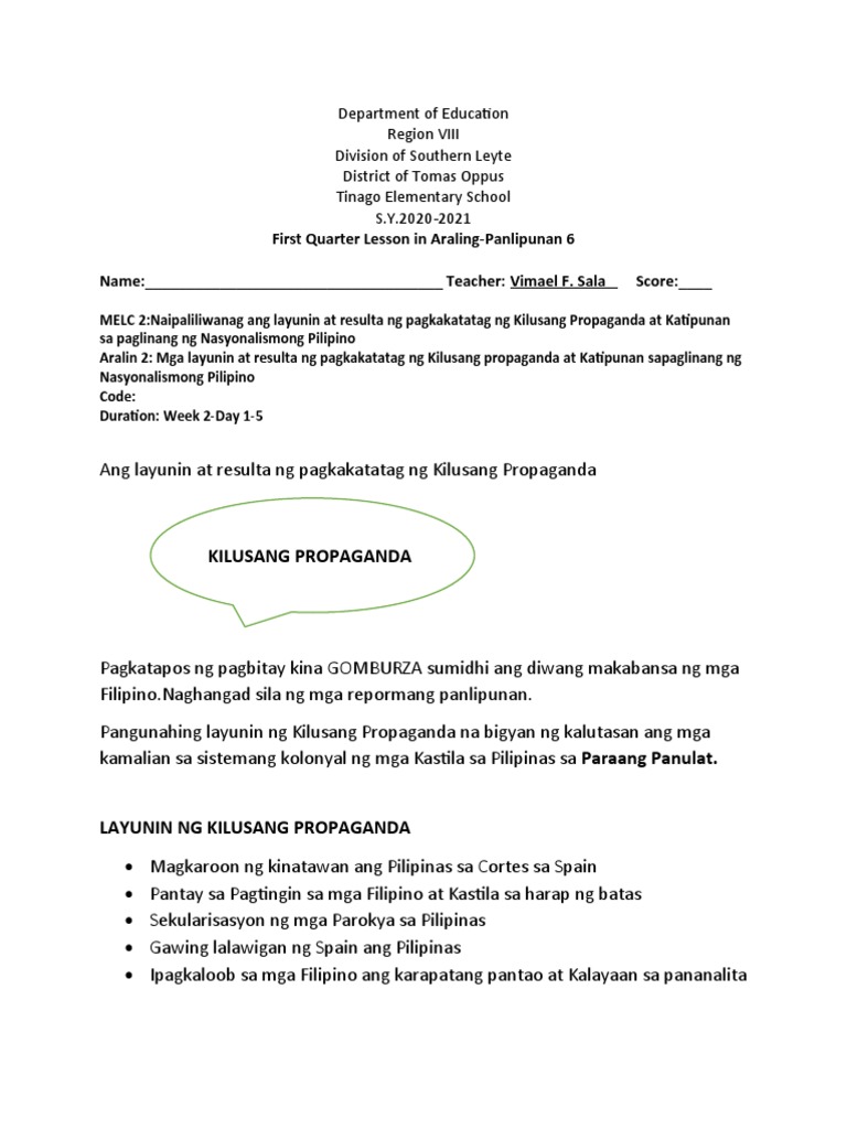 LAS Week 2 AP6 | PDF