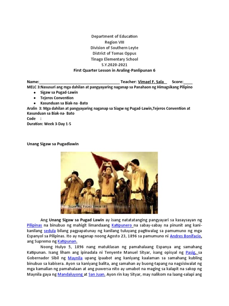 LAS Week 3 AP6 | PDF