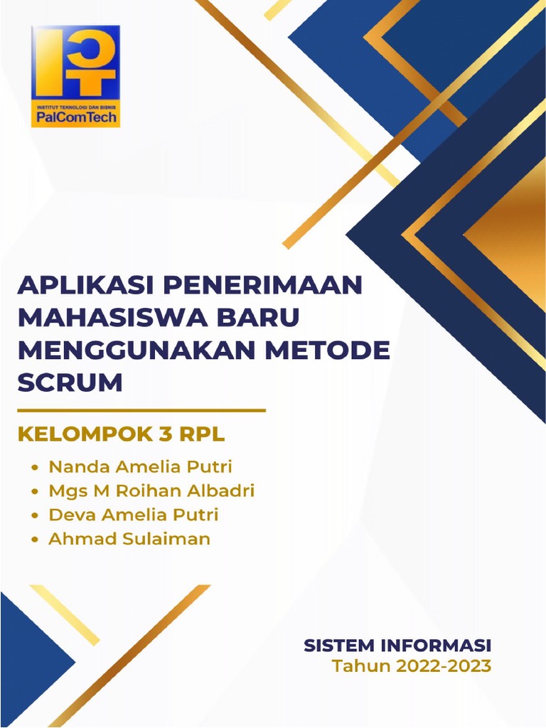 Aplikasi Penerimaan Mahasiswa Baru dengan Scrum | PDF | Bisnis | Komputer